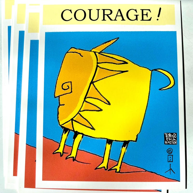 Courage Poster - Etsy