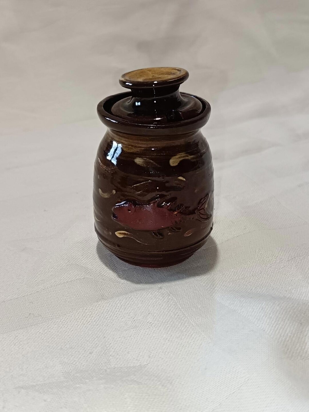Small Urquhart Pottery Lidded Salt Cellar 7cm Tall - Etsy