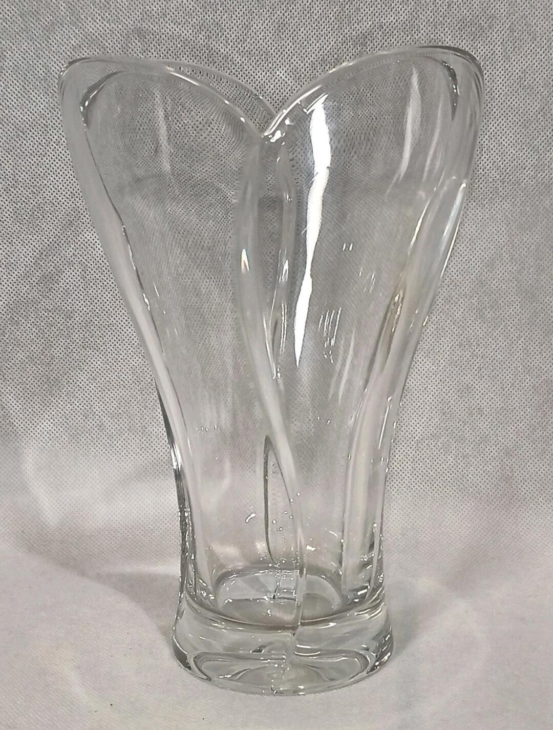 Vintage Calypso Crystal Vase – Elegant Tapered Design, 20cm - Etsy