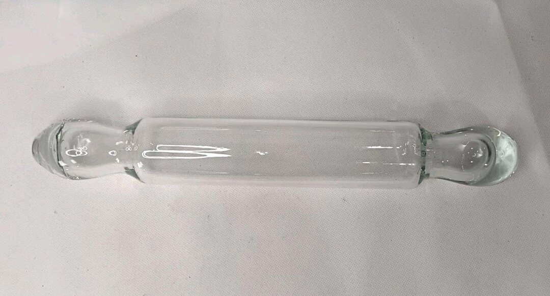Hand Blown Clear Glass Rolling Pin – Artisan Kitchenware – 37cm Long - Etsy