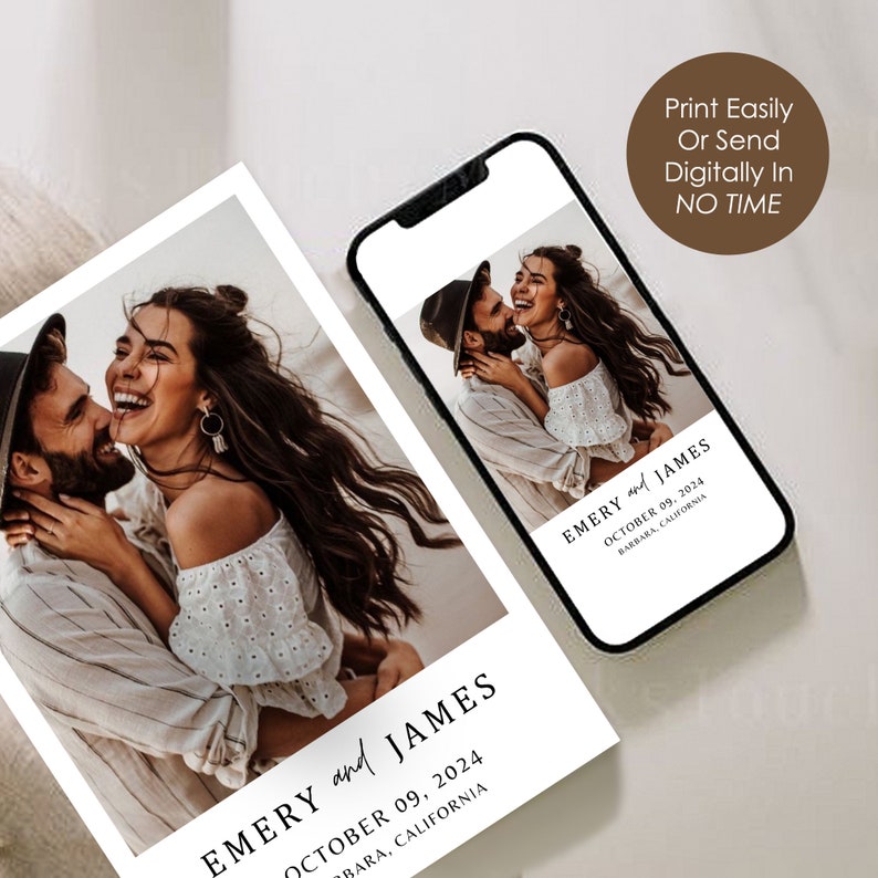 QR Code Wedding Template Minimalist Wedding Invitation Template With QR ...