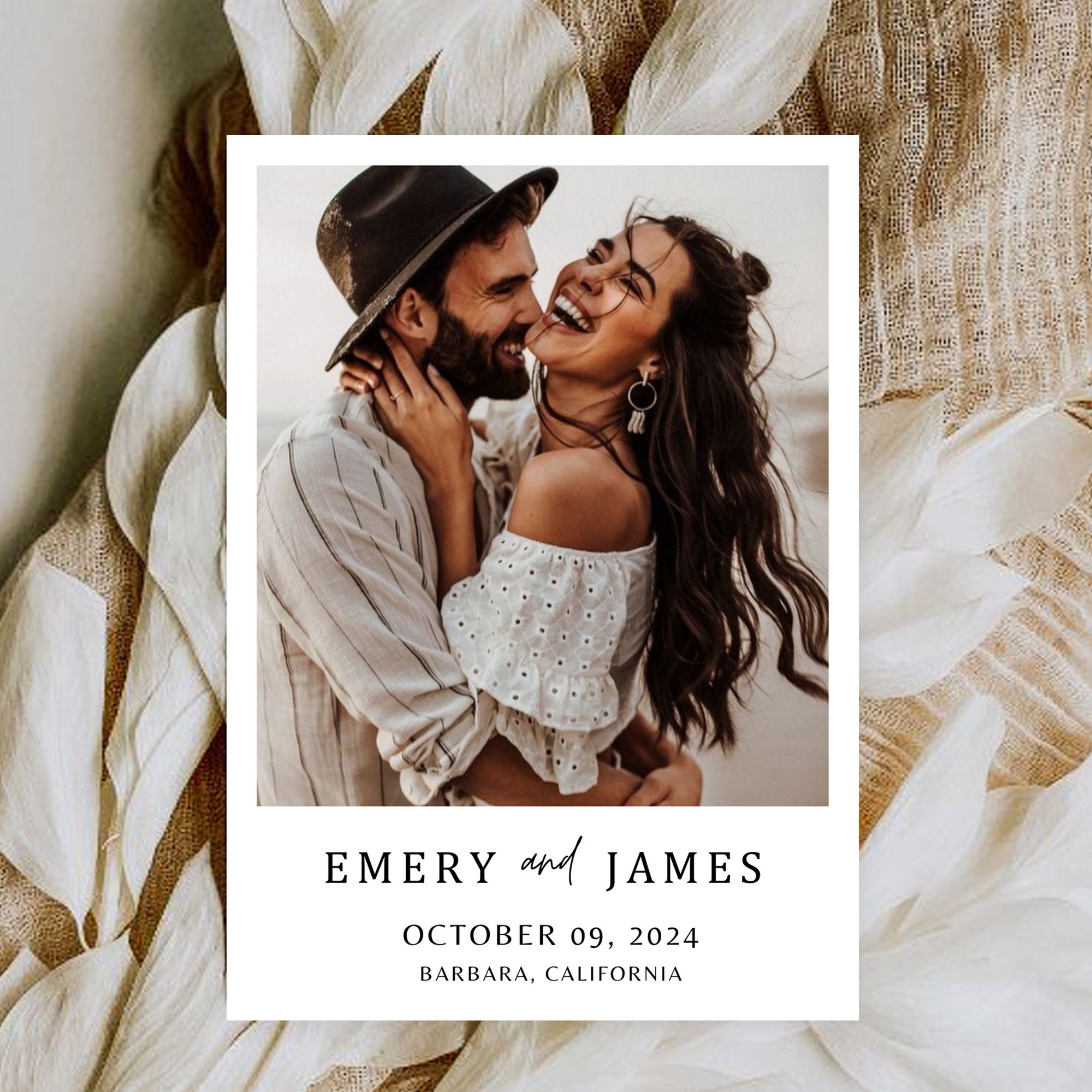 QR Code Wedding Template Minimalist Wedding Invitation Template With QR ...