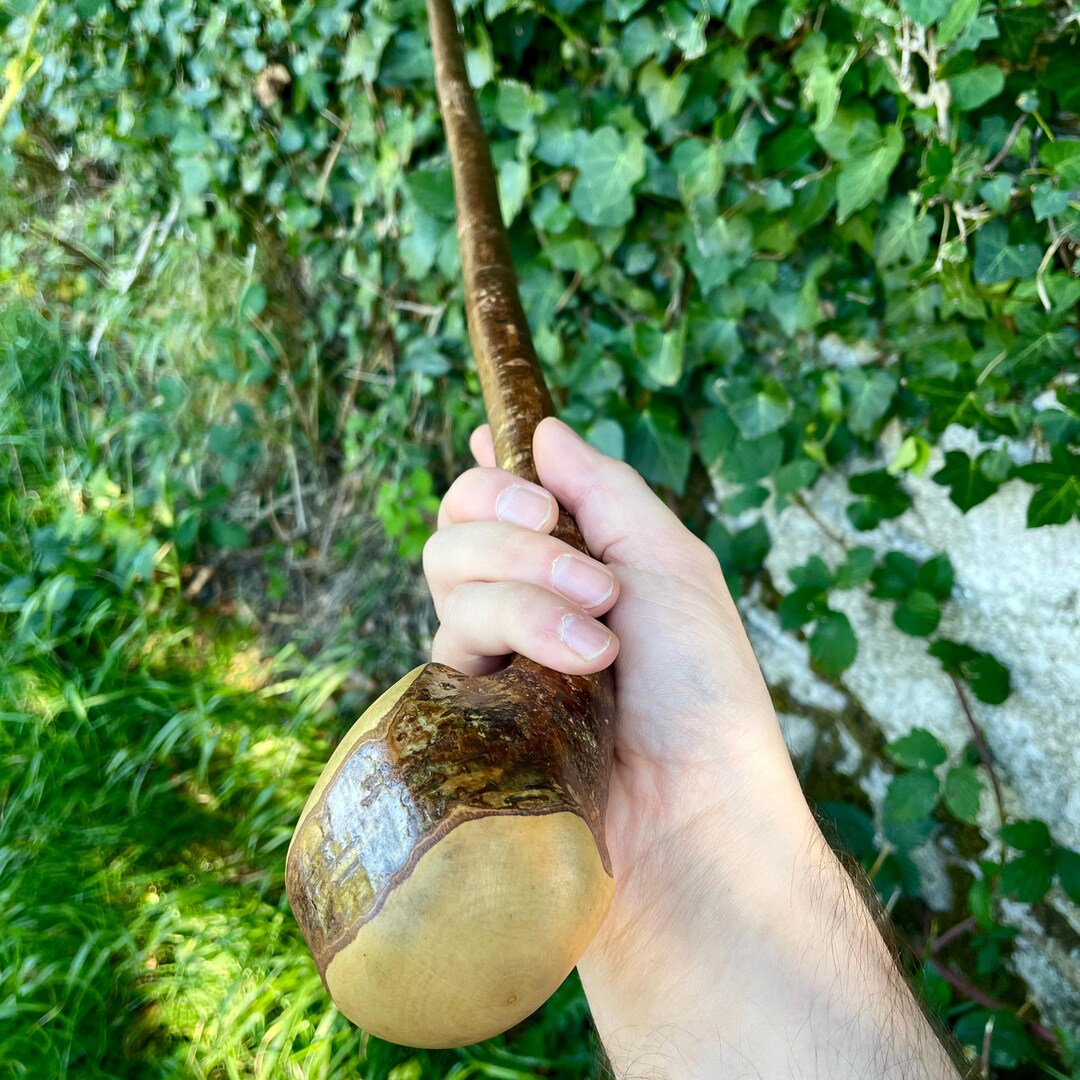 Hazel Irish Walking Stick With a Large Knobhead - Etsy