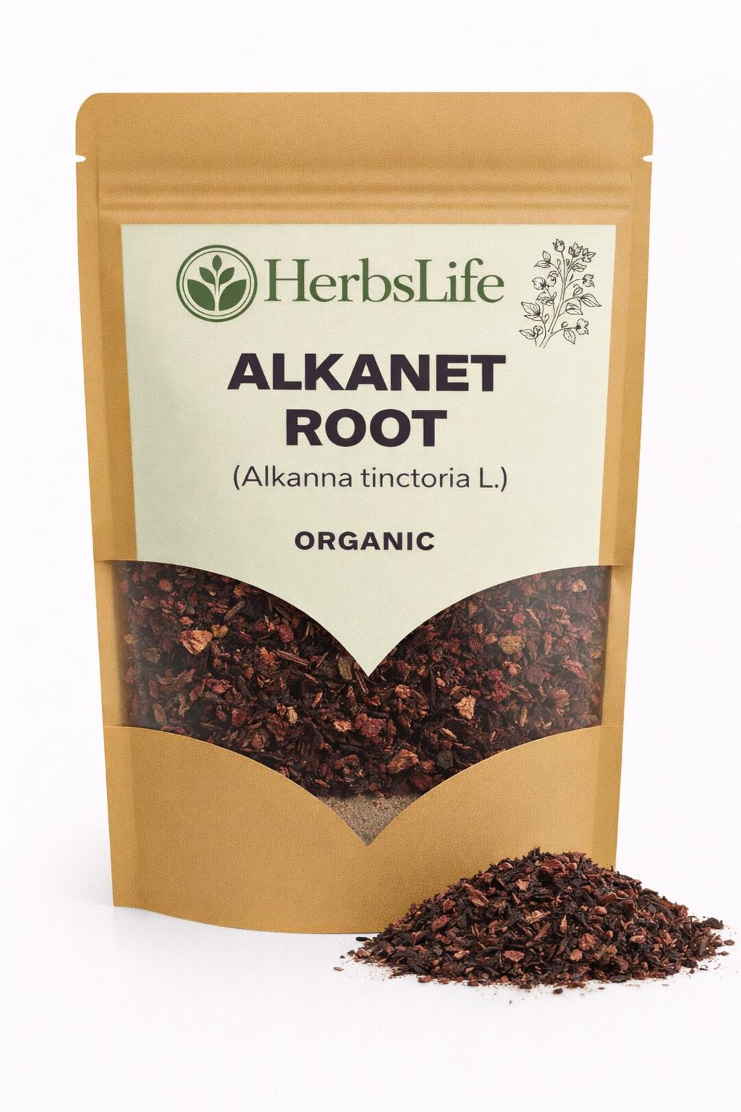 Organic ALKANET ROOT | Alkanna Tinctoria Dried Cut Root | Natural Dye ...