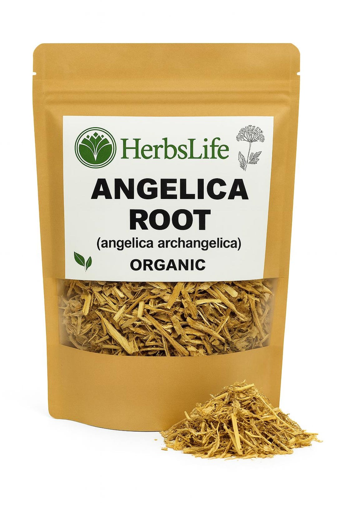 Organic ANGELICA ROOT | Angelica Archangelica Dried Cut Root | Herbal ...