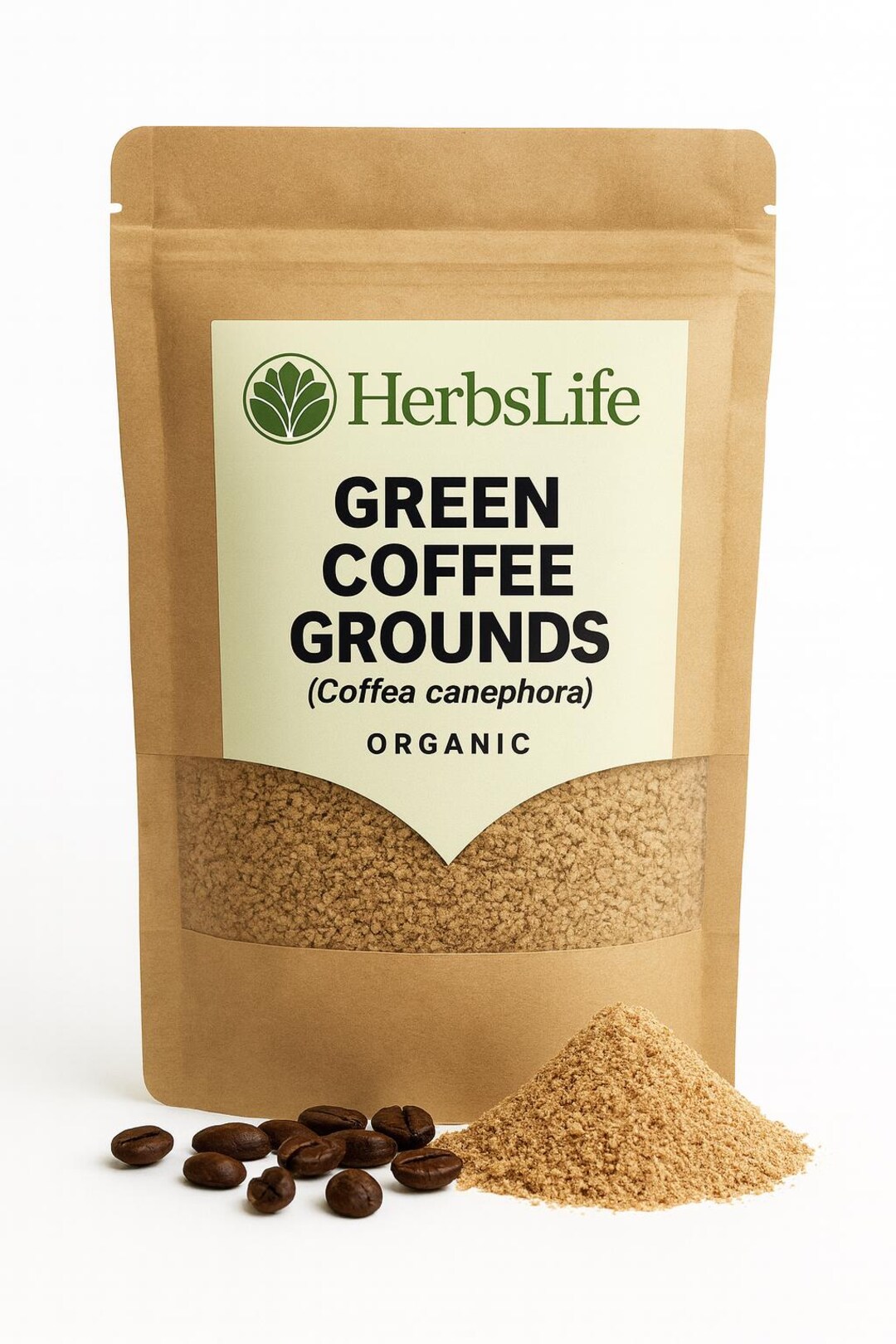 Organic GREEN COFFEE GROUND | Coffea Canephora Robusta | Unroasted ...