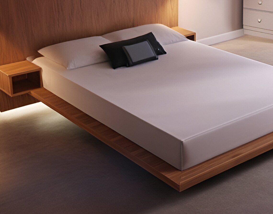 DIY Floating Platform Bed Frame Build Plan | Platform Bed | Simple ...