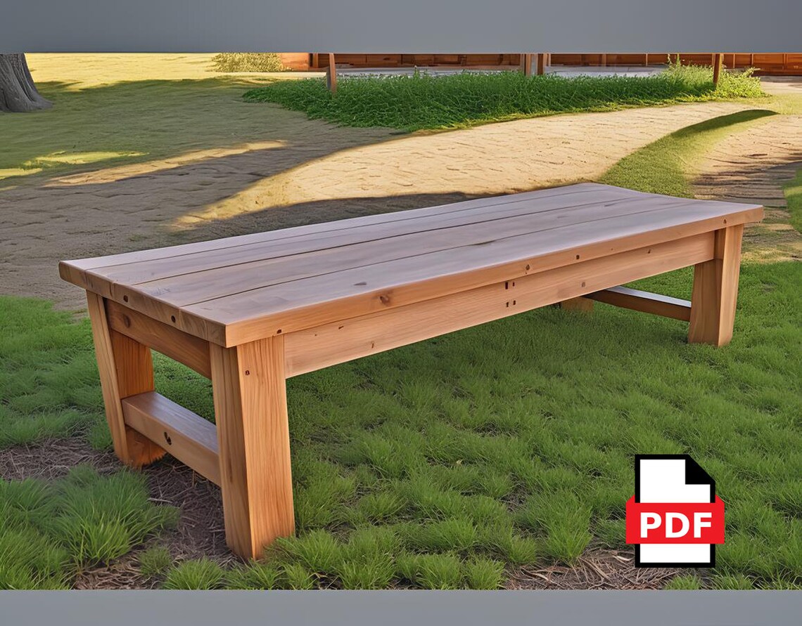 PDF Download, Cedar Outdoor Bench Plan, Woodworking Plans, Outdoor ...