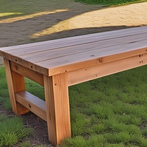 PDF Download, Cedar Outdoor Bench Plan, Woodworking Plans, Outdoor ...