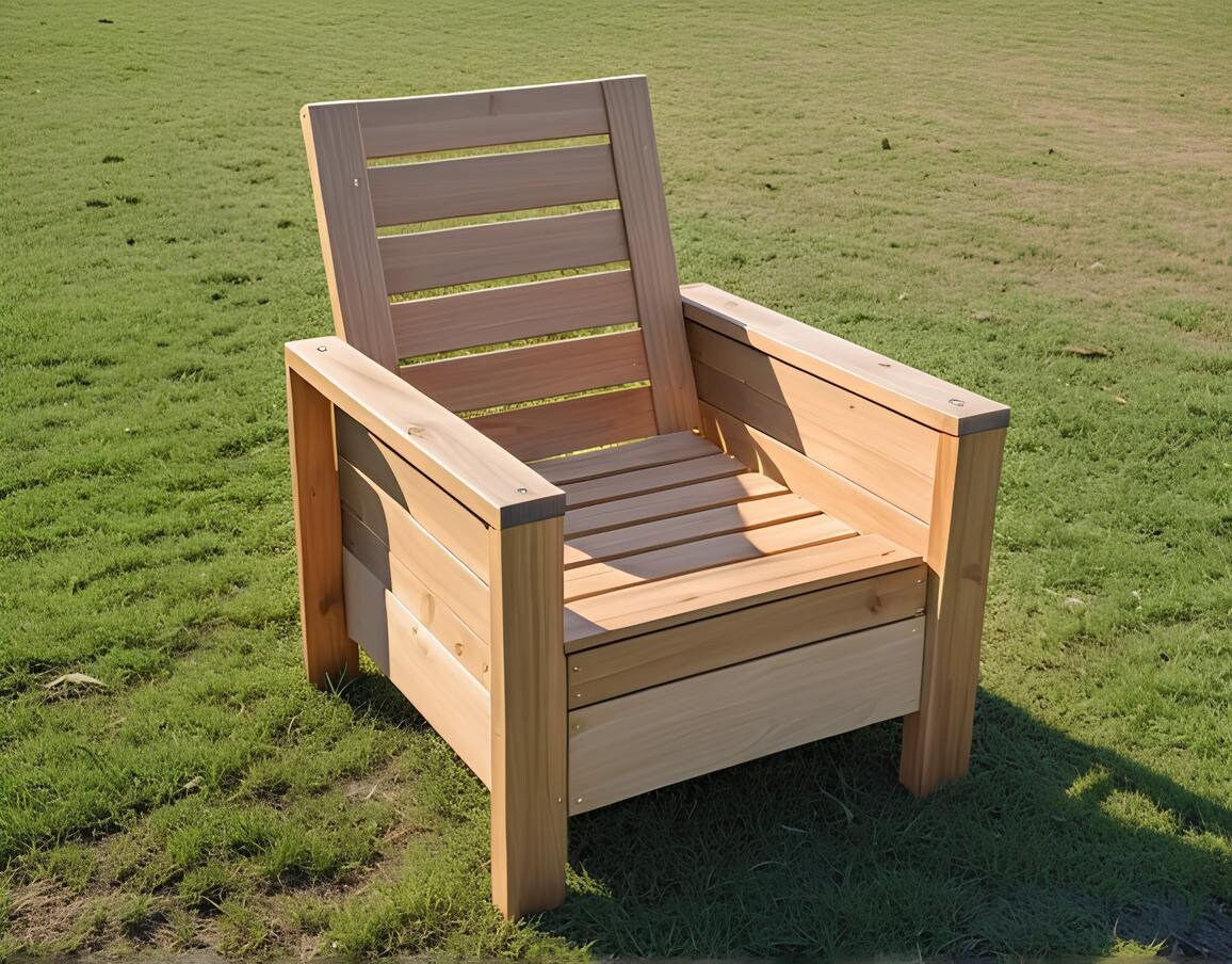 DIY Modern Outdoor Chair Plan | Outdoor Chair | Garden Chair Plans ...
