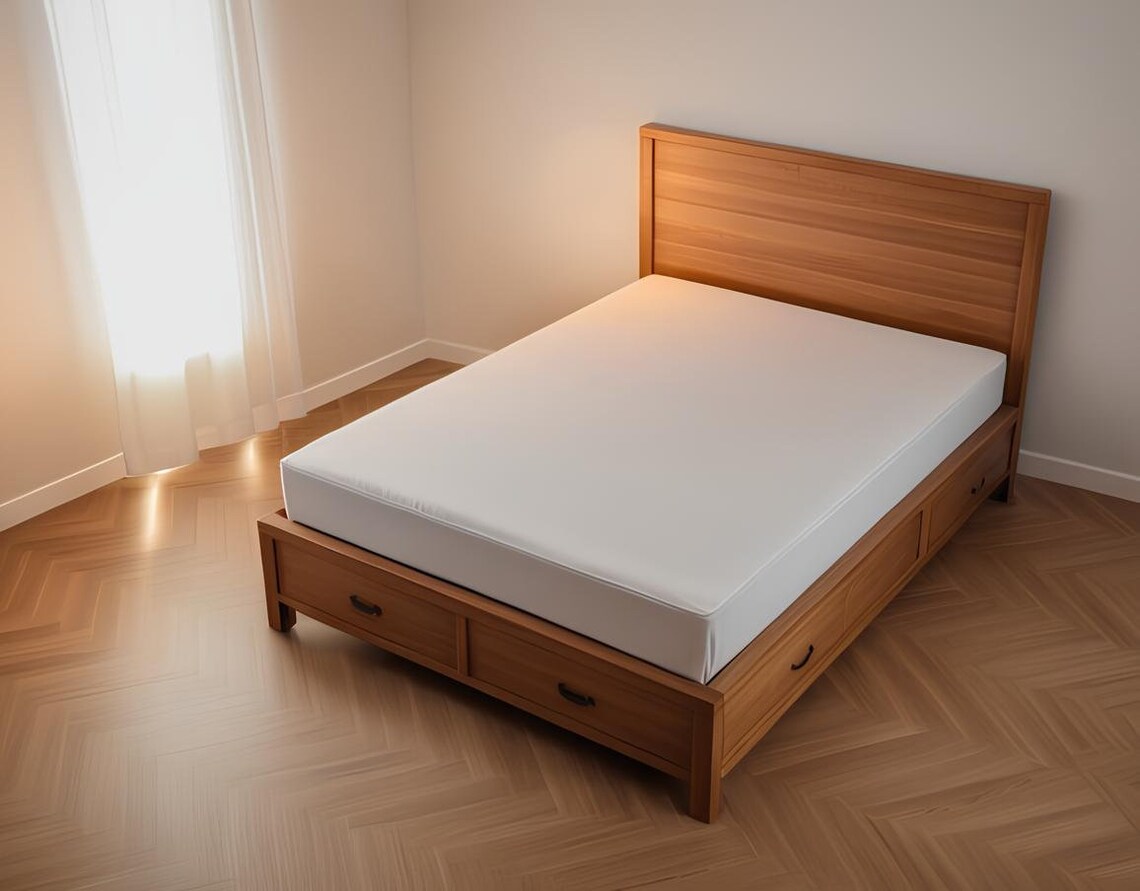 Cadre de lit queen-size à faire soi-même avec tiroirs | Lit double ...