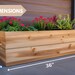 DIY Outdoor Cedar Planter Box Build Plan, Woodworking Plans, Raised ...
