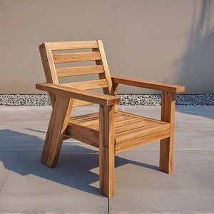 DIY Outdoor Chair Plans | Garden Chair Plans | Outdoor Furniture | PDF ...