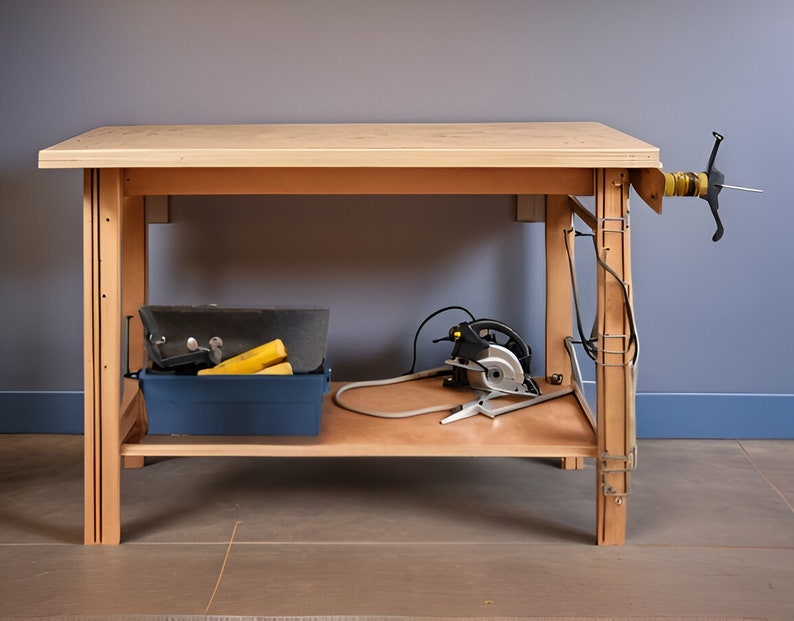 Plywood Workbench Build Plan | Miter Saw Station | Mobile Workbench ...