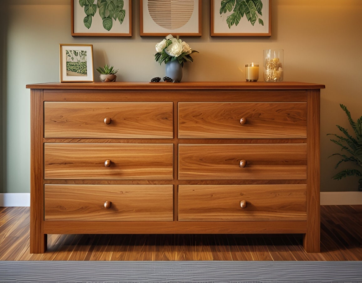 Six Drawers Dresser Build Plan, Multipurpose Cabinet Build Plan ...