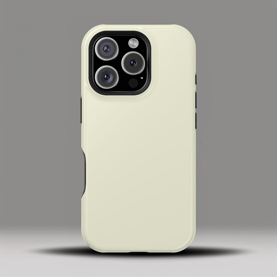 Beige iPhone Case, Magsafe Compatible iPhone Case, Minimalist Design - Etsy