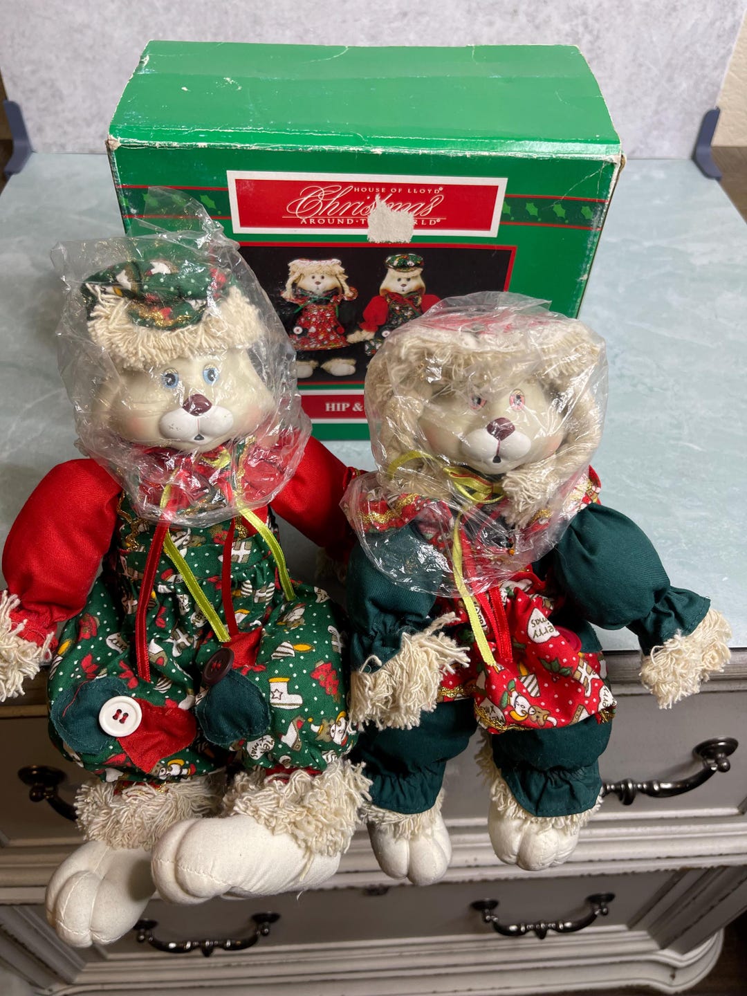 New Vintage 90s Set House of Lloyd Christmas Around the World Shelf ...
