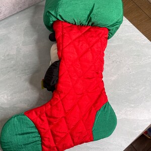 Vintage Puffalump Style Nylon 3D Panda Christmas Stocking With a Bell ...