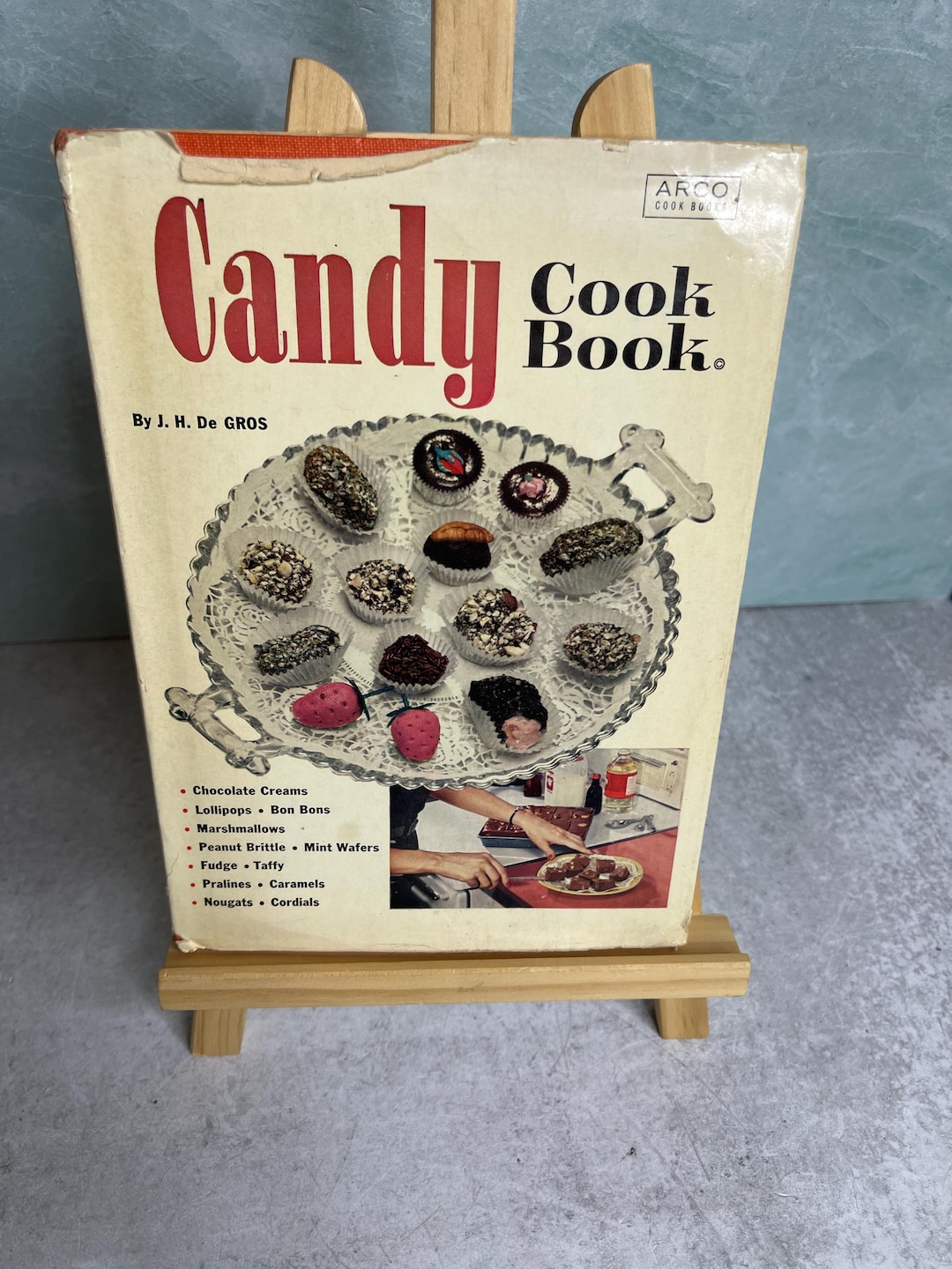 Vintage 1964 3rd Print Candy Cook Book J.H. De Gros Arco Cookbook ...
