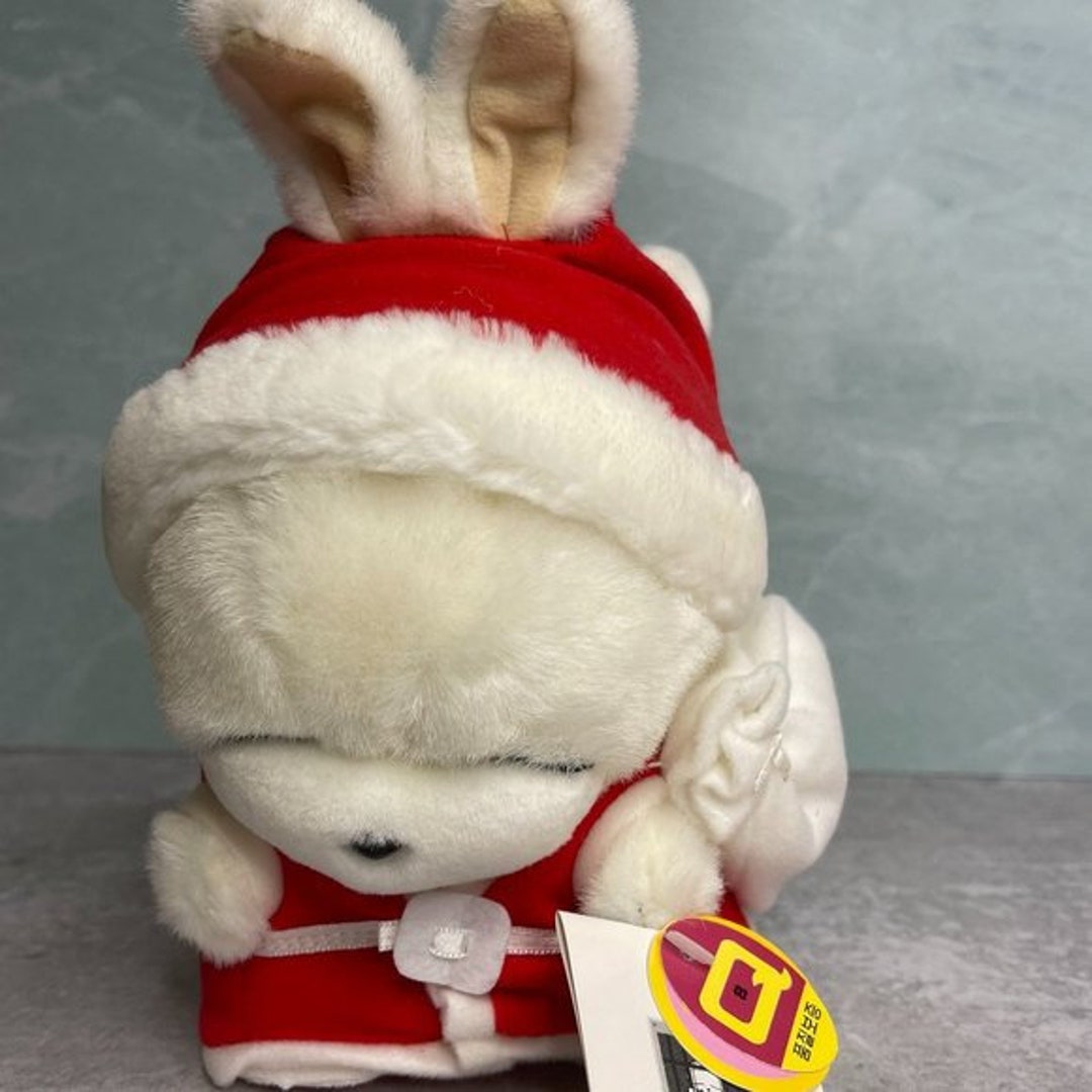 Vintage 2000 Mashimaro Rare Bunny Rabbit Plush Christmas Santa Hat Bag ...