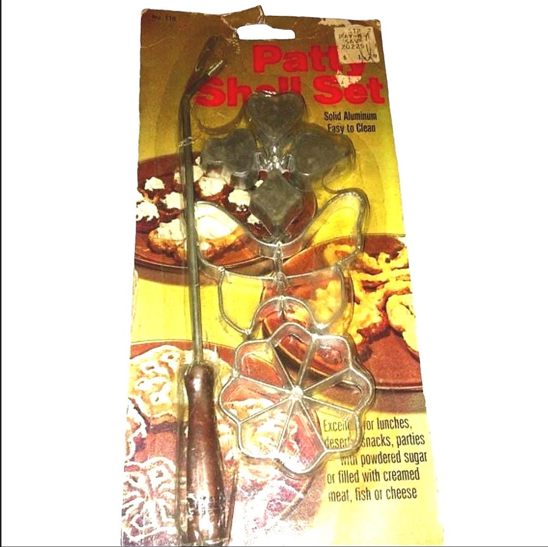 Vintage 1978 Kitchen King Aluminum Patty Shell Set Rosette Pastry New ...