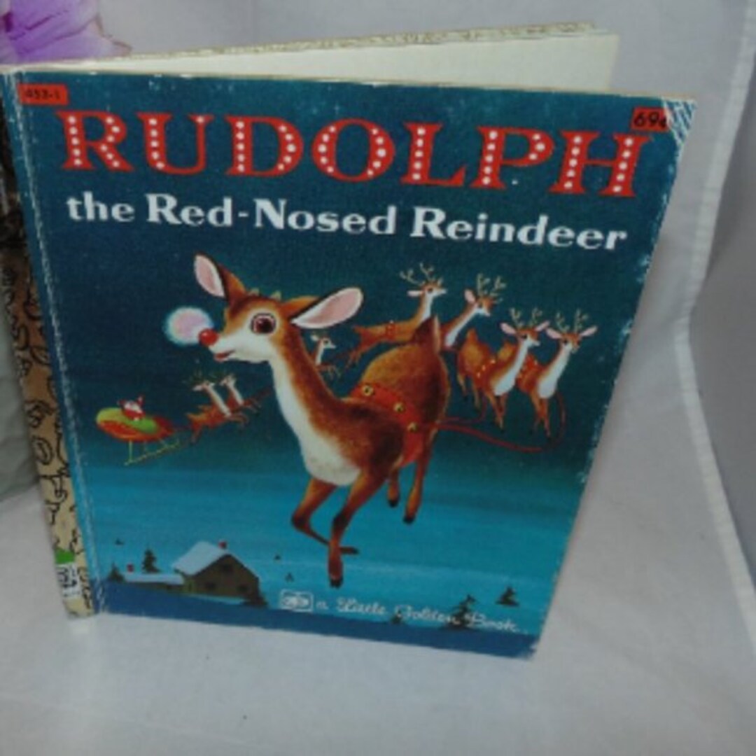 Vintage Little Golden Book 1979 Rudolph the Red Nosed Reindeer ...