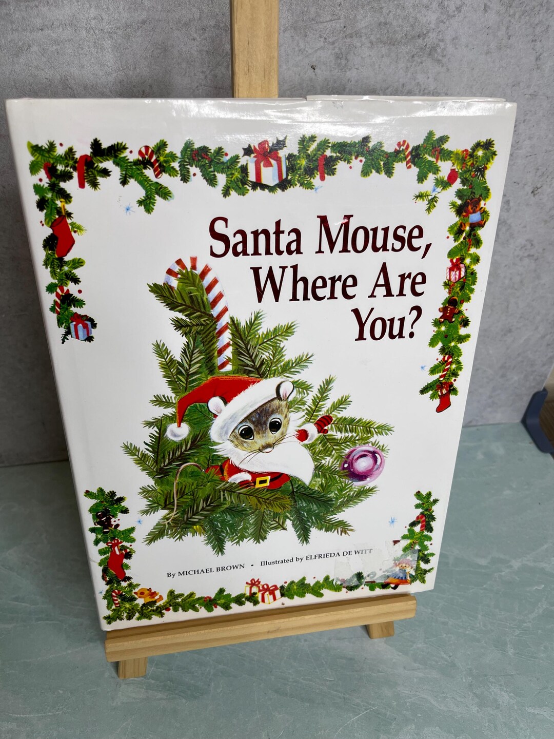 Vintage 1997 Santa Mouse Where Are You Christmas Book Michael Brown ...