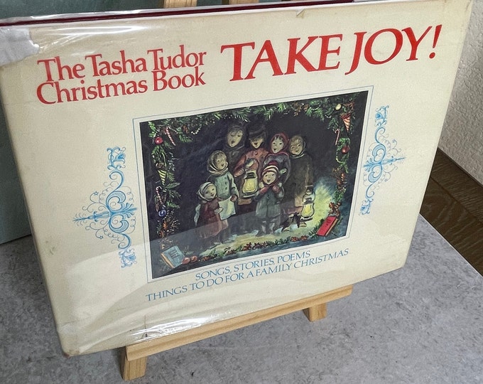 Vintage 1986 Reprint Tasha Tudor Christmas Book TAKE JOY Songs Stories ...