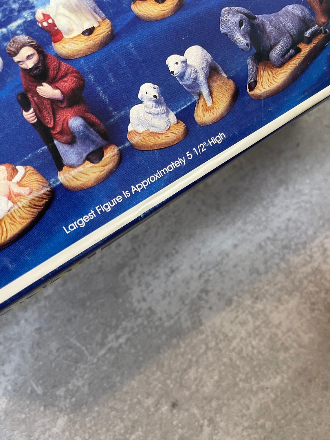 Vintage Wee Crafts Traditional Hand Painted 14 Pc Nativity Figurines ...