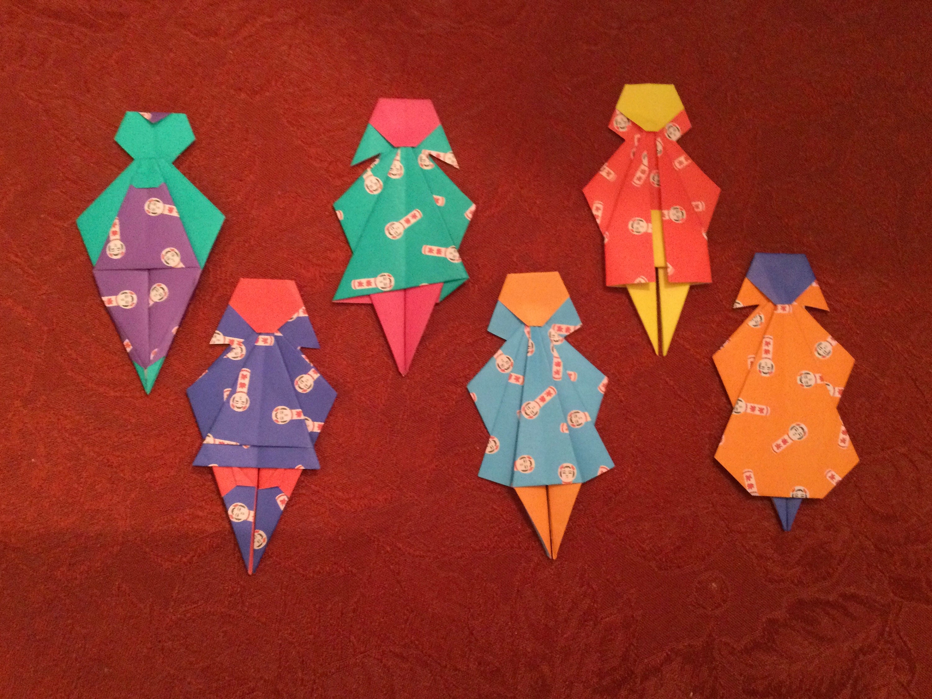 FASHIONABLE Ladies - Origami Paper People - Etsy