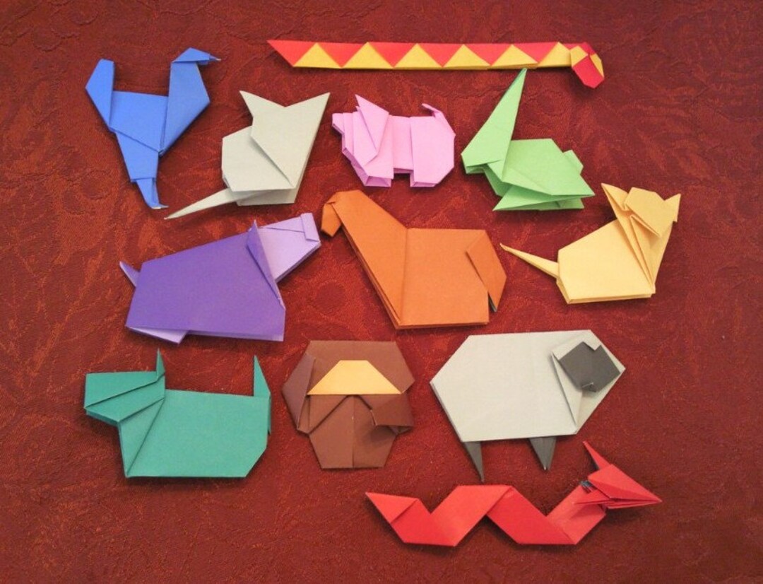 Origami Animals of the Chinese Zodiac - Etsy