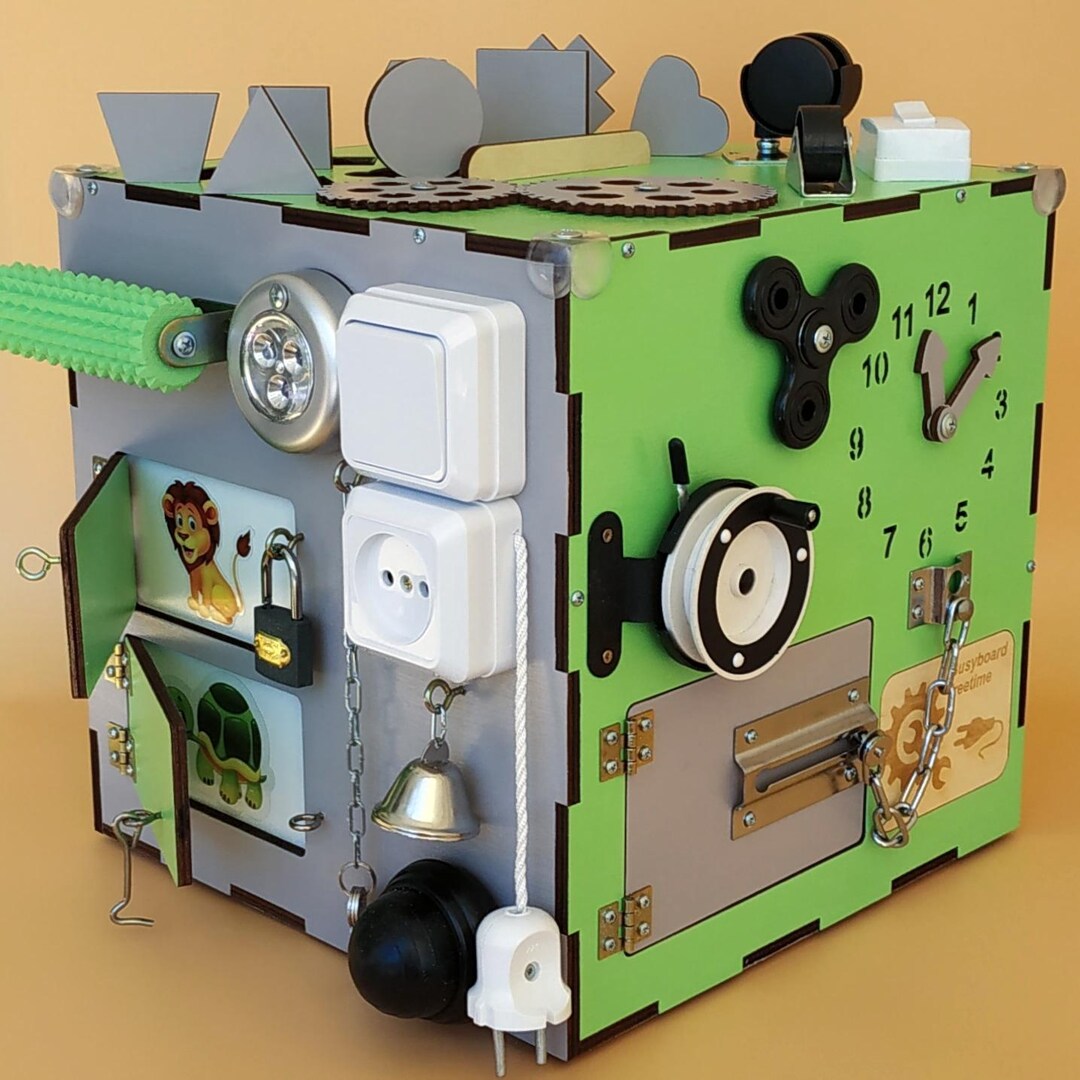 Busyboard Busycube Education Toy's Kid's Toys Montessori Toys for ...