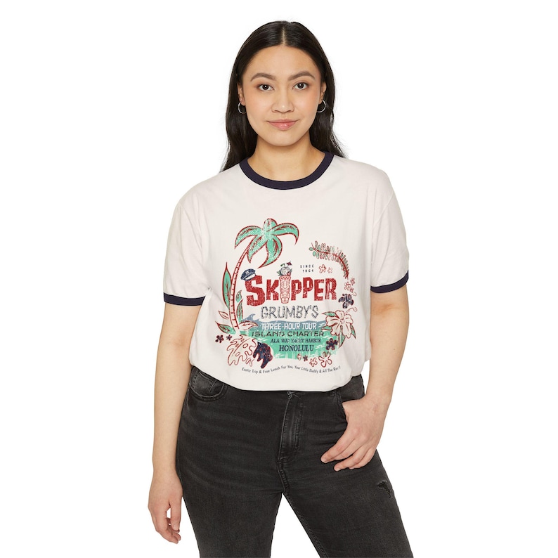 Gilligan's Island Ringer T-shirt: Retro Honolulu TV Show Tee - Etsy