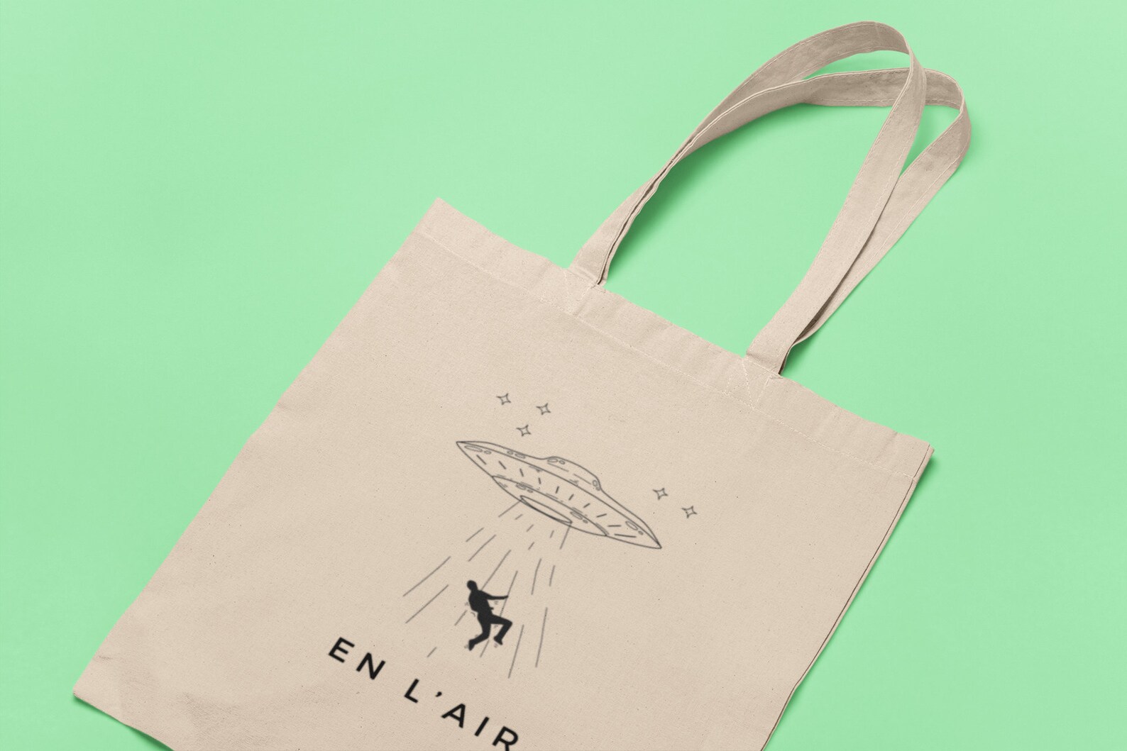 UFO Tote Bag, Alien Tote Bag, Ballet Bag, Dance Bag, Ballet Humor ...