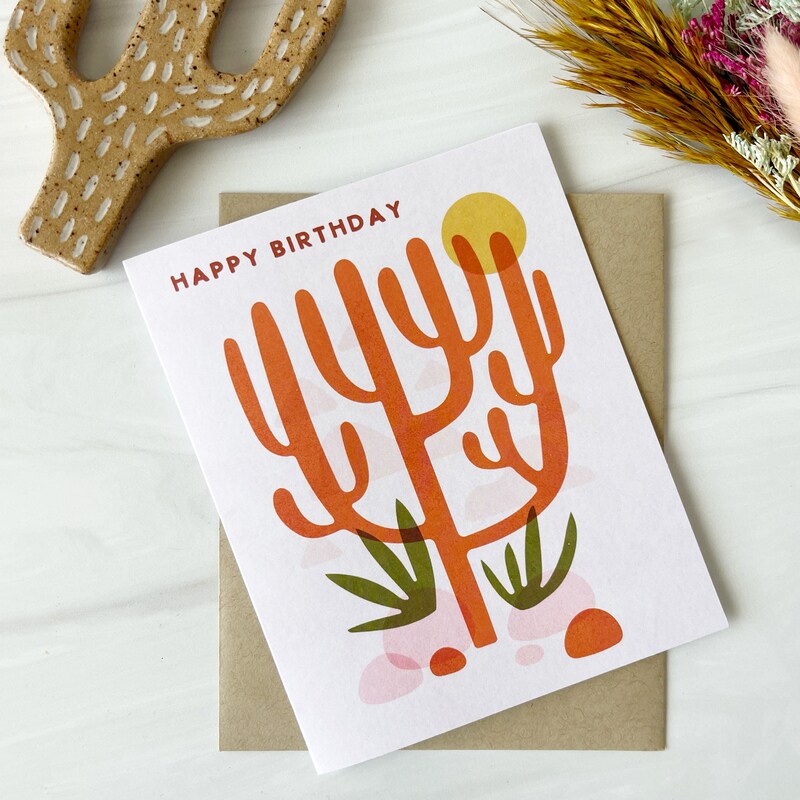Desert Card - Etsy