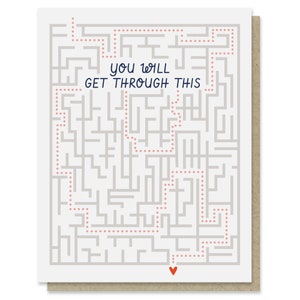 You Will Get Through This Maze Card - Etsy