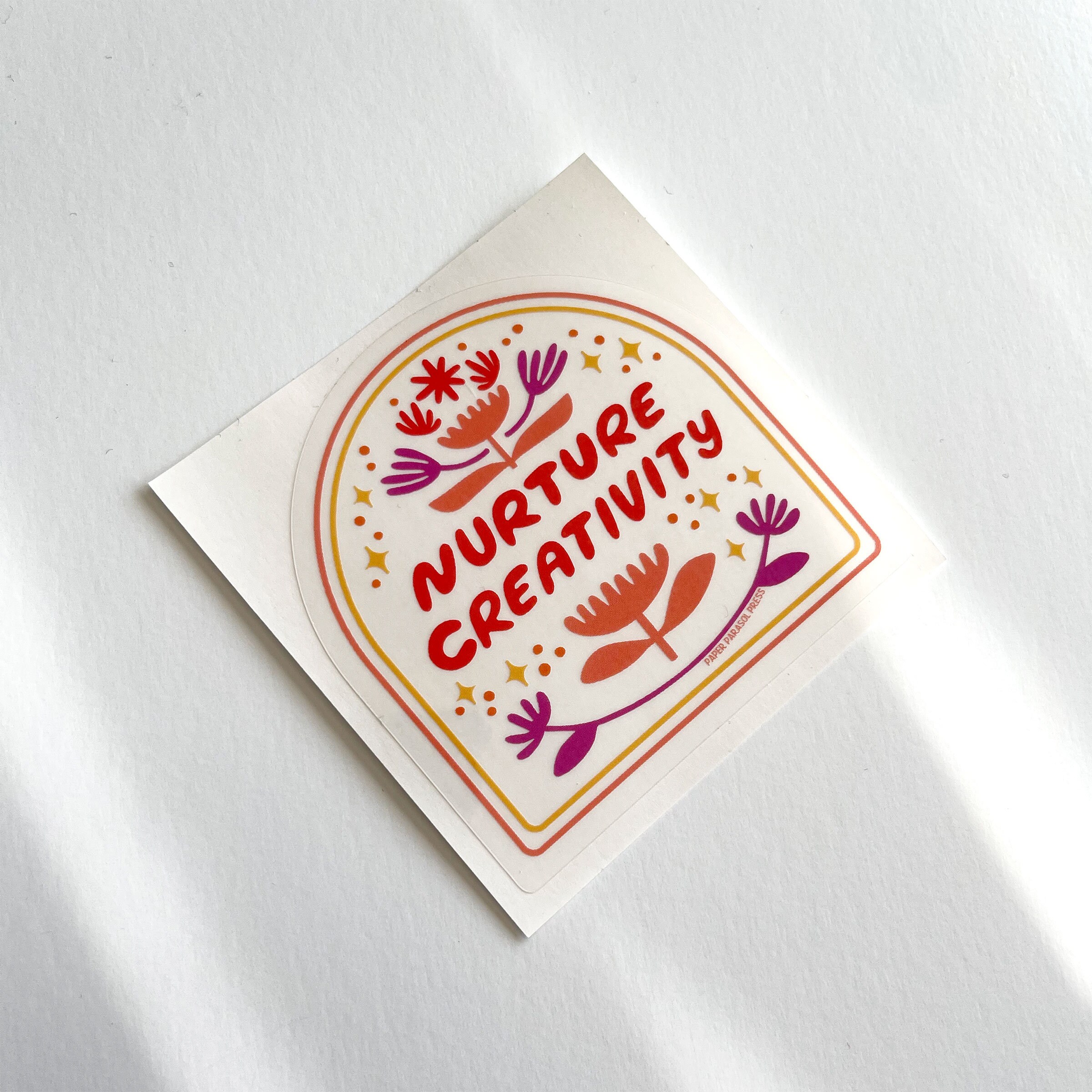 Nurture Creativity Decal Sticker, Water Bottle Sticker, Gift for Her ...