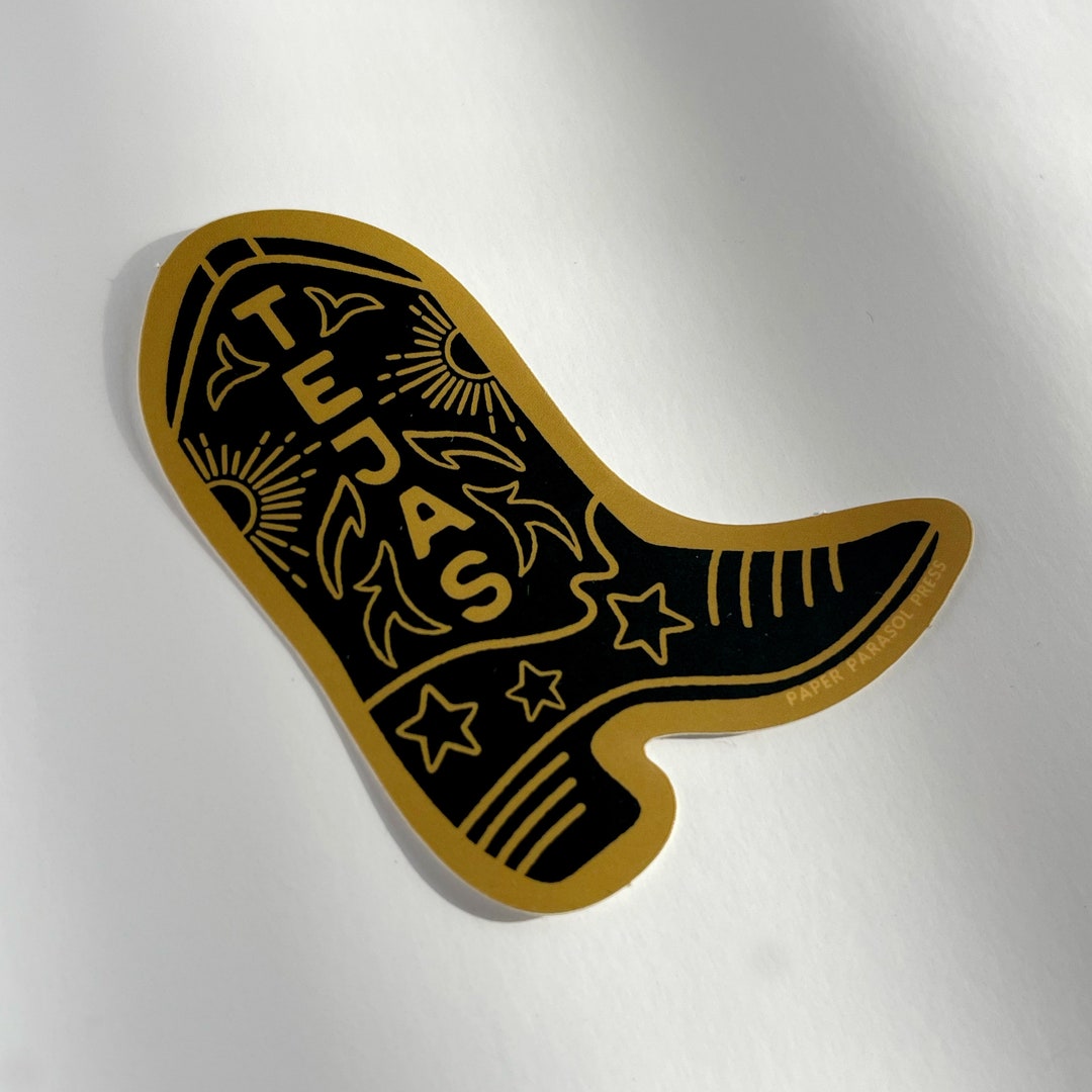 Tejas Boot Sticker, Decal for Hydro Flask, Sticker for Laptop, Gift for ...