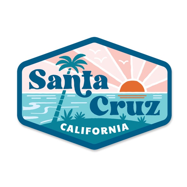 Santa Cruz Stickers - Etsy