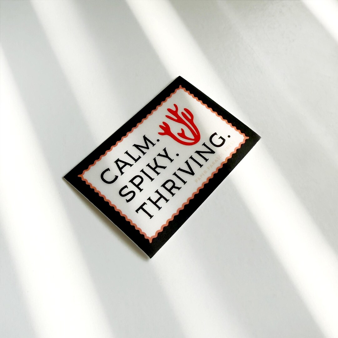 Calm Spiky Thriving Cactus, Decal for Hydro Flask, Sticker for Laptop ...