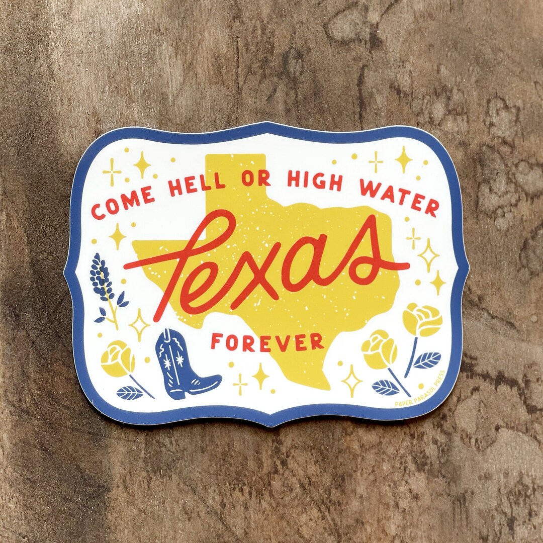 Texas Forever Bumper Sticker, Die-cut Vinyl Decal - Etsy