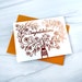 Congrats Bouquet Copper Foil Card - Etsy