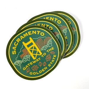 Sacramento Sticker, Decal for Water Bottle, Laptop Sticker, Sticker for ...