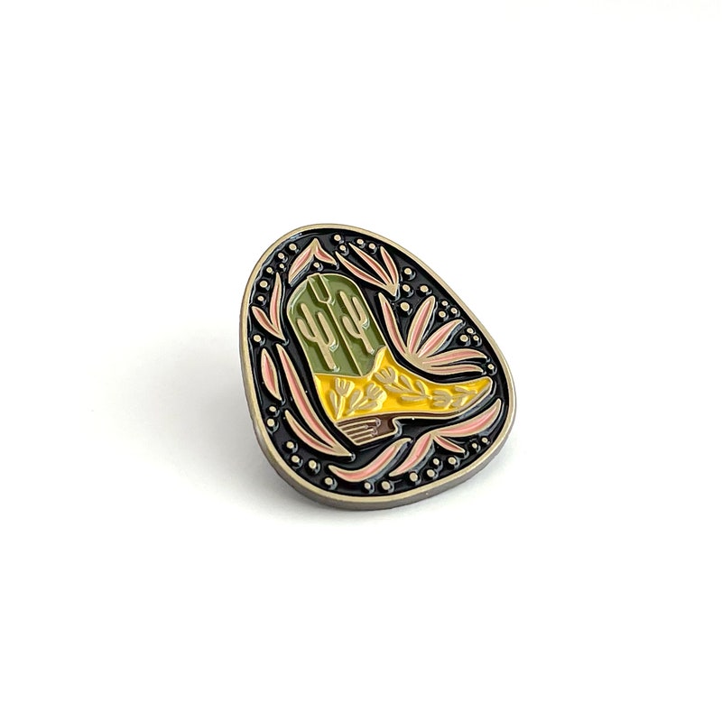 Cactus Enamel Pin - Etsy