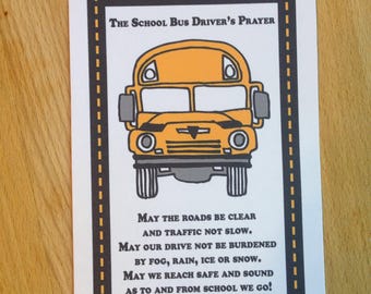 Bus Driver's Prayer 8x10 printable instant | Etsy