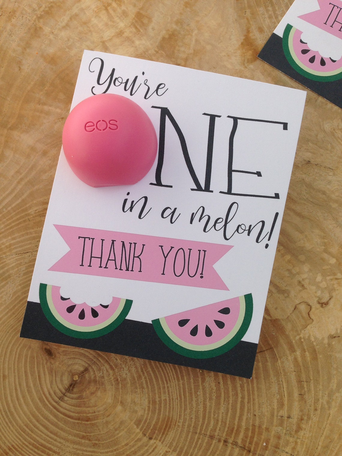 You're One in a Melon Printable Thank You Cards for EOS - Etsy