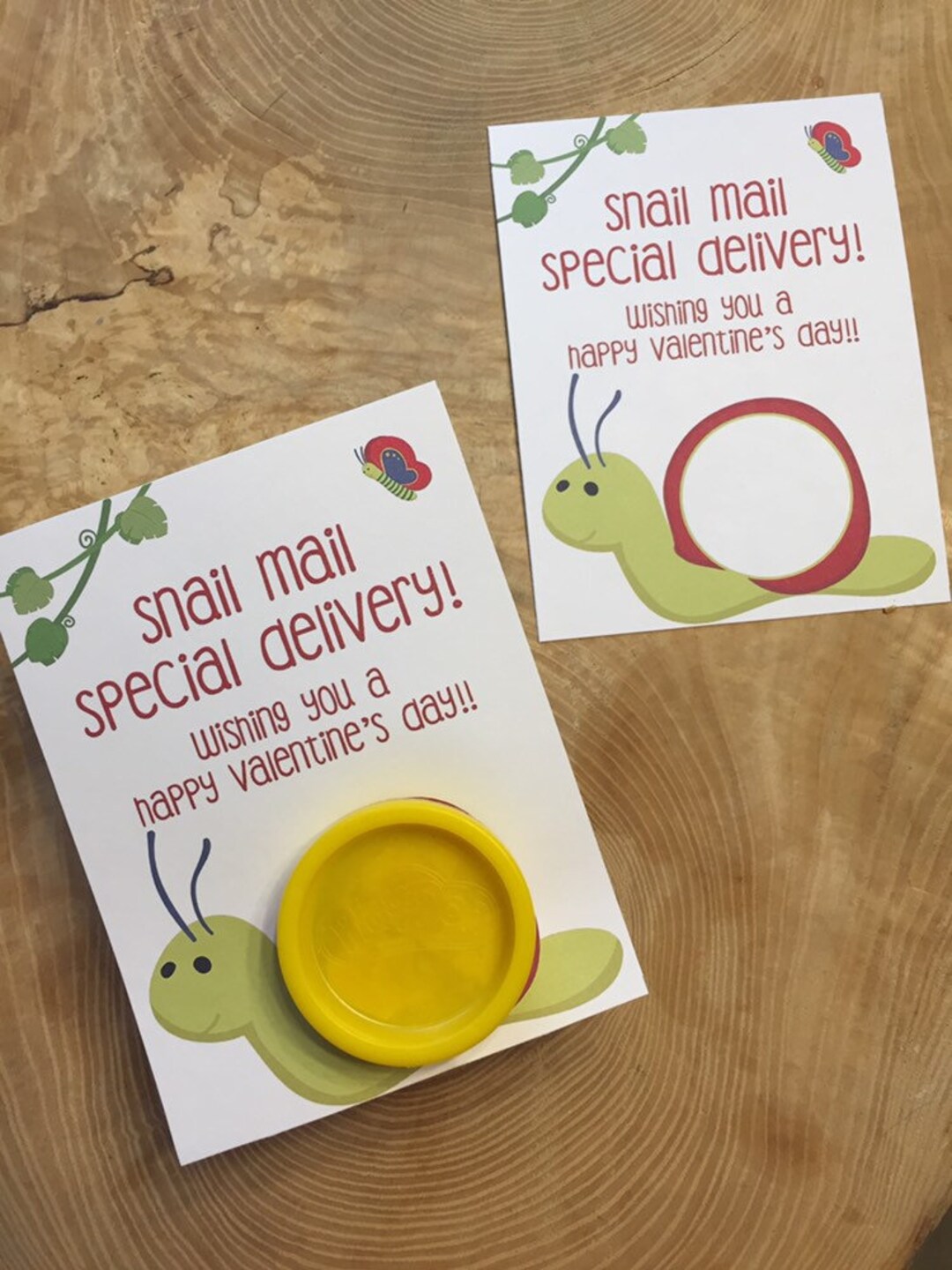 Valentine's Snail Mail Play Doh Gift Card Printable, Special Delivery ...