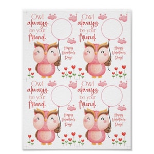 Owl Always Be Your Friend! Owl Themed Valentine Party Play Doh Favor ...