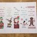 Christmas Bookmarks Elf Santa Reindeer Gingerbread Man - Etsy