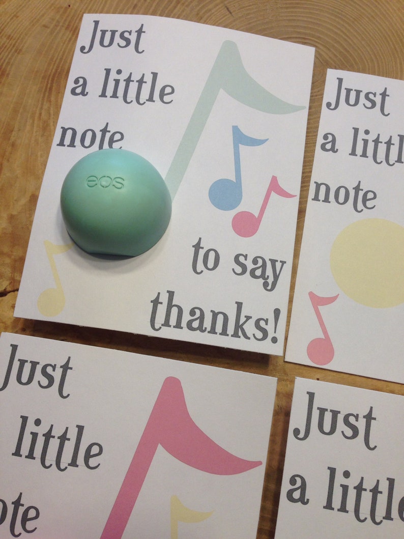 Music Teacher Appreciationmusic Note Pastel Thank You Cards | Etsy